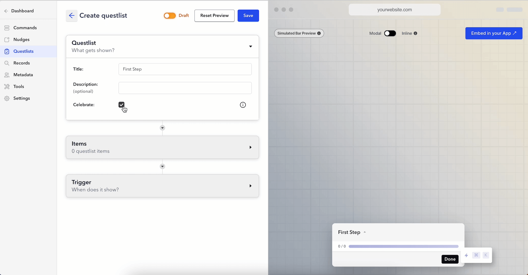 CommandBar | UI, UX Design | SaaS | Application Design | saas ui
